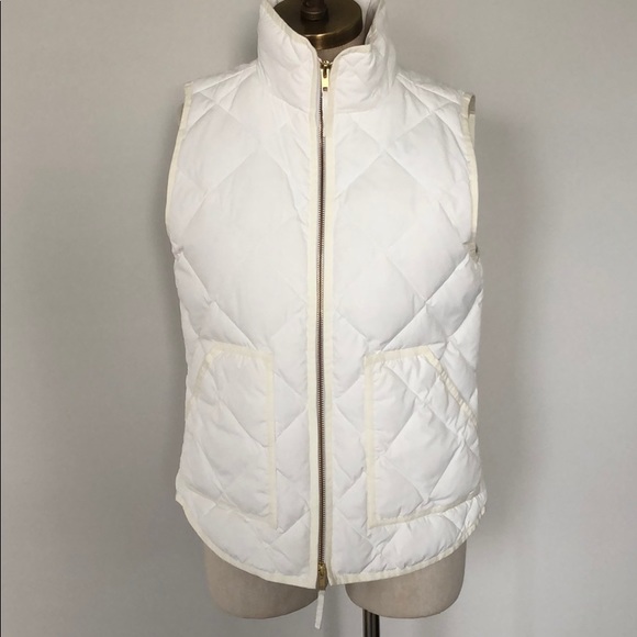 J. Crew | Jackets & Coats | Jcrew White Vest | Poshmark